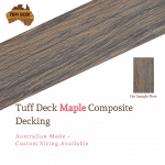 White Composite Decking Boards - Custom Size Available | Tuff Deck ...